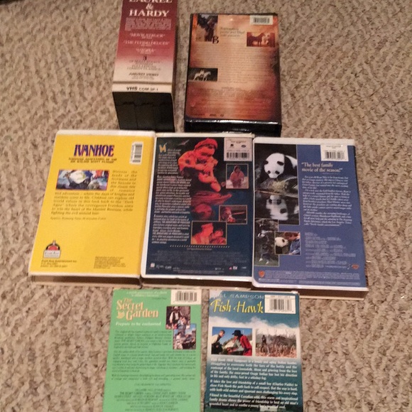Media | Vintage Six Vhs Movies Plus One Double Vhs | Poshmark